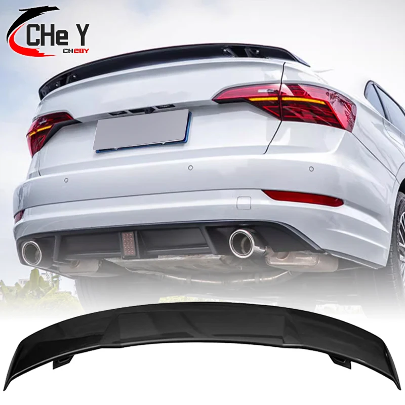 For-VW-Volkswagen-Jetta-MK6-MK7-Spoiler-2012-2023-ABS-Gloss-Black ...