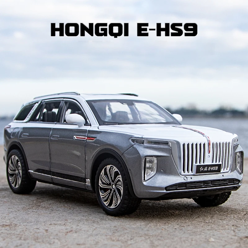 1:24 Hongqi Ehs9 Suv Alloy Diecasts & Toy Vehicles Metal Toy Car Model Sound And Light Pull Back ...