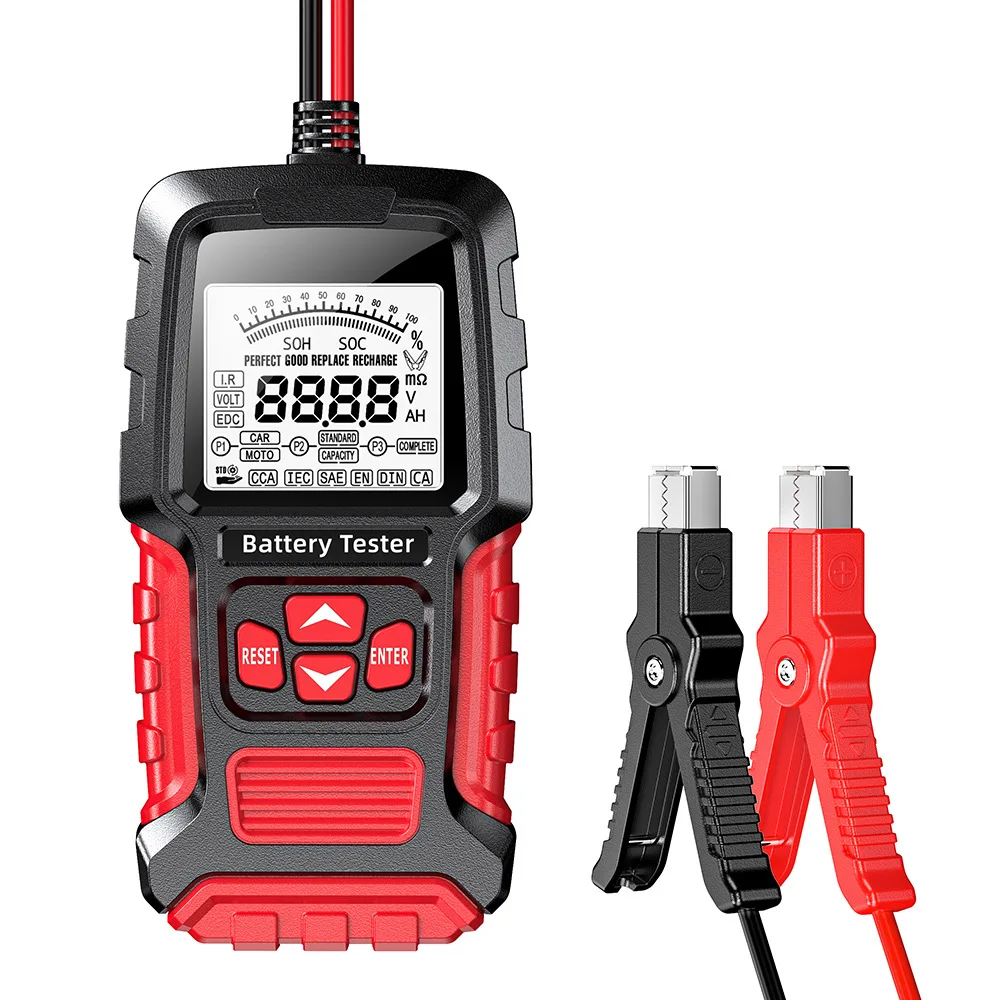 12V 24V Car Battery Tester LCD Battery Analyzer Test Tool Scanner ...