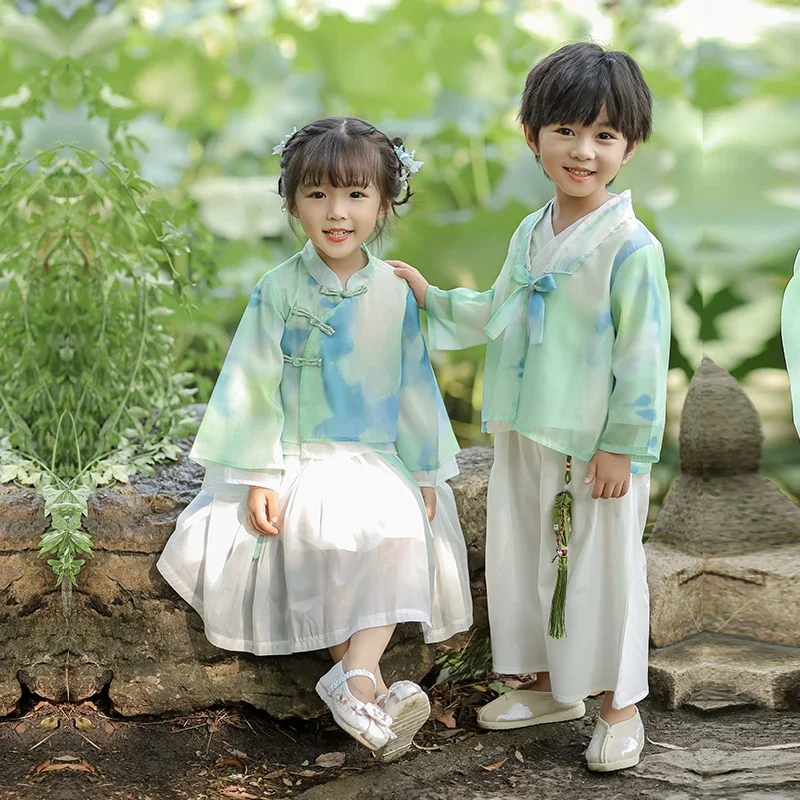 4-Styles-Traditional-Chinese-Tang-Suit-Boys-Girls-Summer-Autumn ...