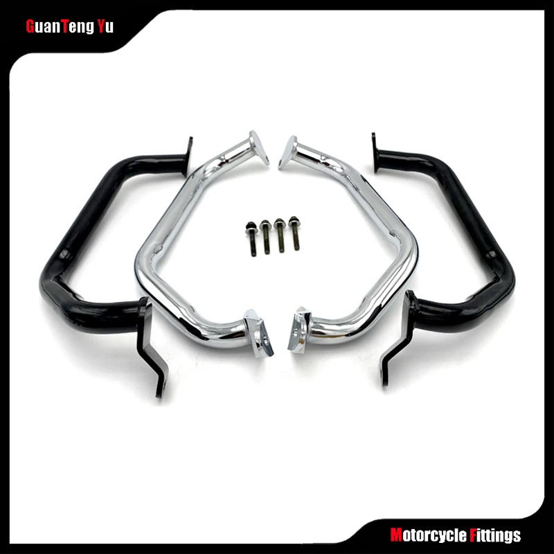 Motorcycle Front Engine Guard Crash Bar Bumpers Stunt Cage Protector ...