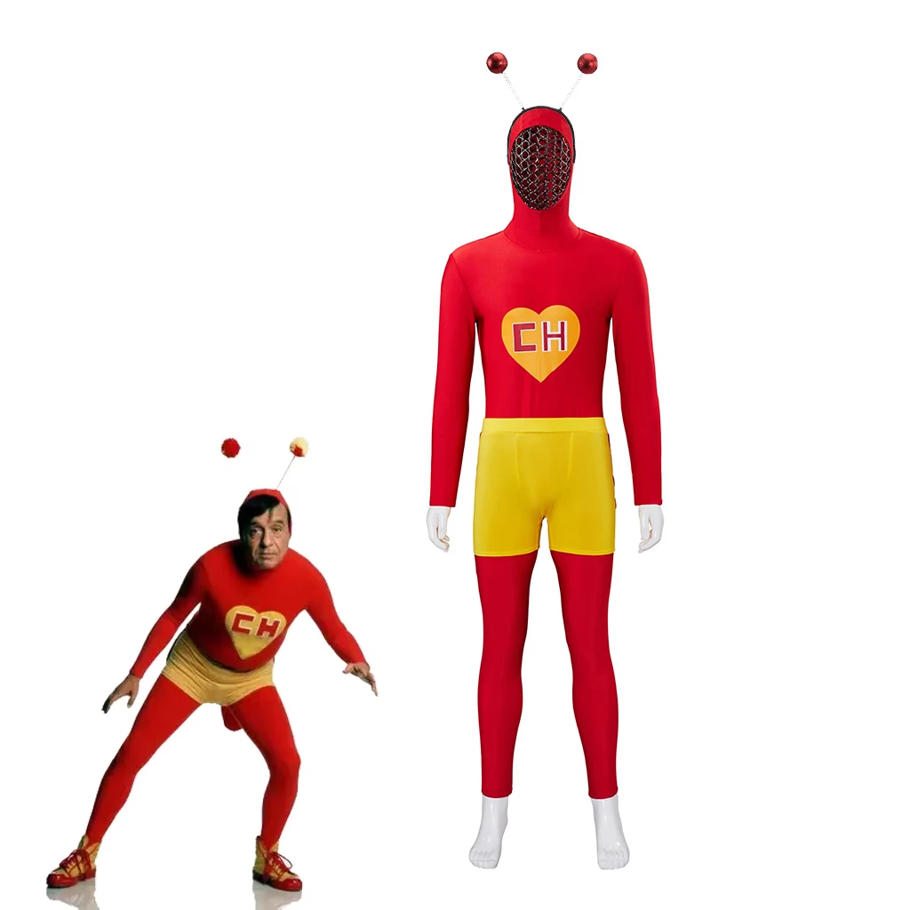 Disfraz-de-TV-El-Chapulin-Colorado-mono-rojo-uniforme-traje-masculino ...