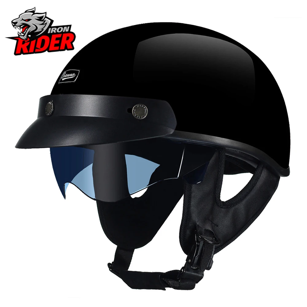 Moto-Helmet-Four-Seasons-Helmet-For-Brim-Helmet-Half-Face-Motorbike ...