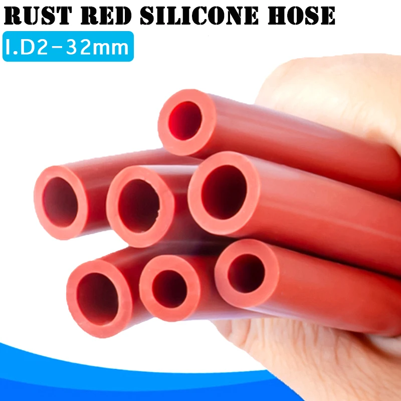 I-D2-32mm-Rust-Red-Silicone-Hose-Heat-Resistant-Flexible-Rubber-Hose ...