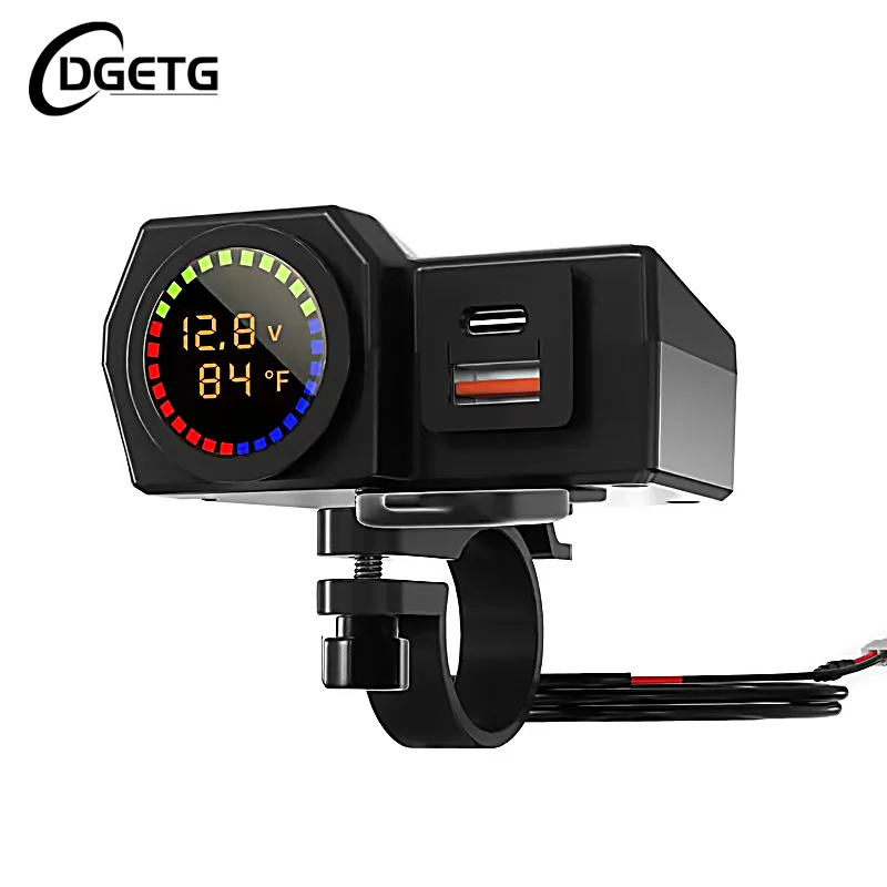 USB-Dual-Port-Power-Supply-Adapter-Type-C-Motorcycle-Charger-for ...