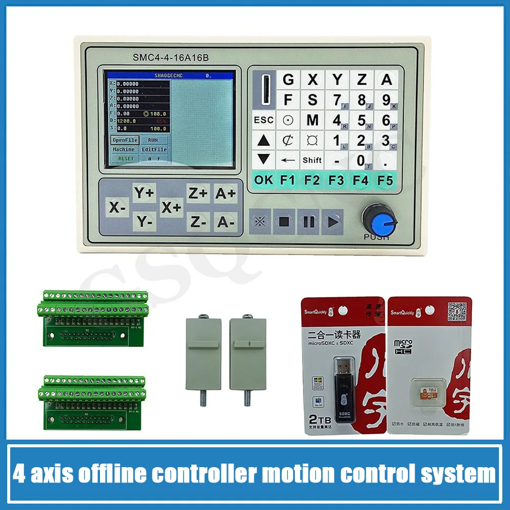 CNC-50KHZ-4-axis-offline-controller-motion-control-system-engraving-machine-control-system-card ...