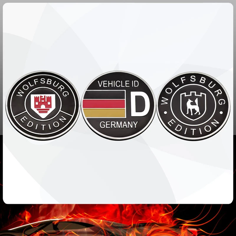 Wolfsburg Edition Styling Thickened Metal Car Badge Sticker Body ...