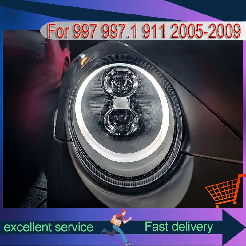 2-PCS-Auto-Lights-FOR-2005-2009-Porsche-997-997-1-Front-Lamp-DRL ...