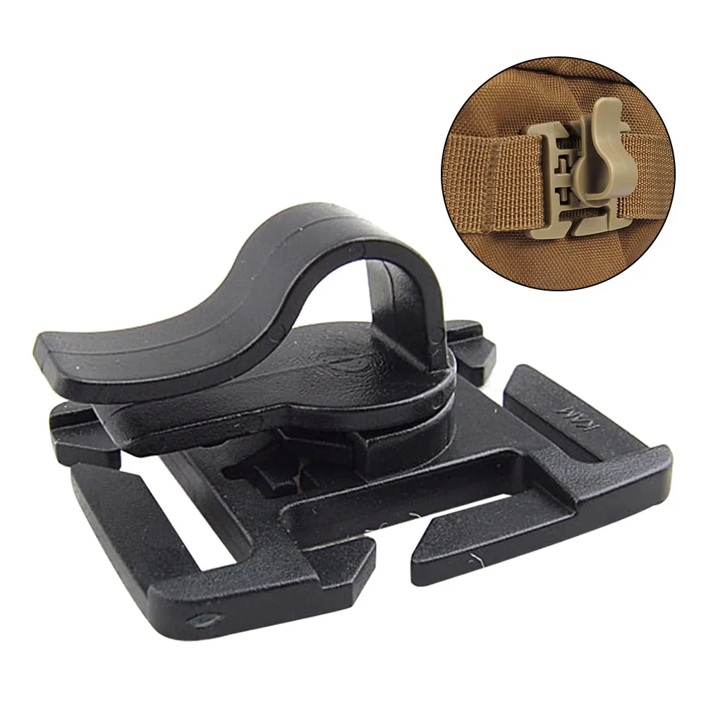 2PCs swivel D ring clip molle webbing clamp tactical backpack attach ...