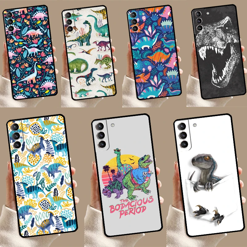 Cute Dino Dinosaur Case For Samsung Galaxy S24 Ultra S23 S22 S21 S20 FE ...