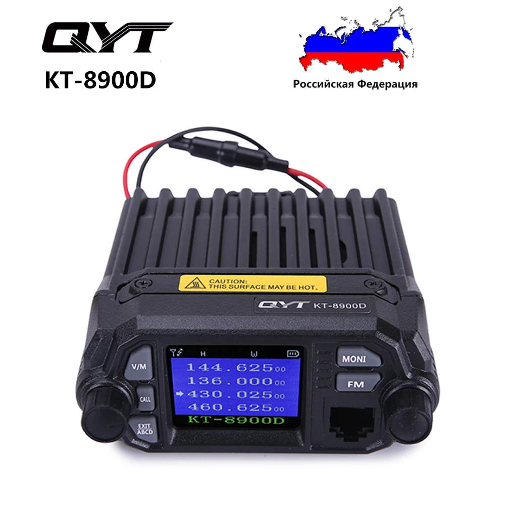 QYT KT-8900D 25-Watt Two Way Dual Band 2M/70CM Quad Watch Amateur ...