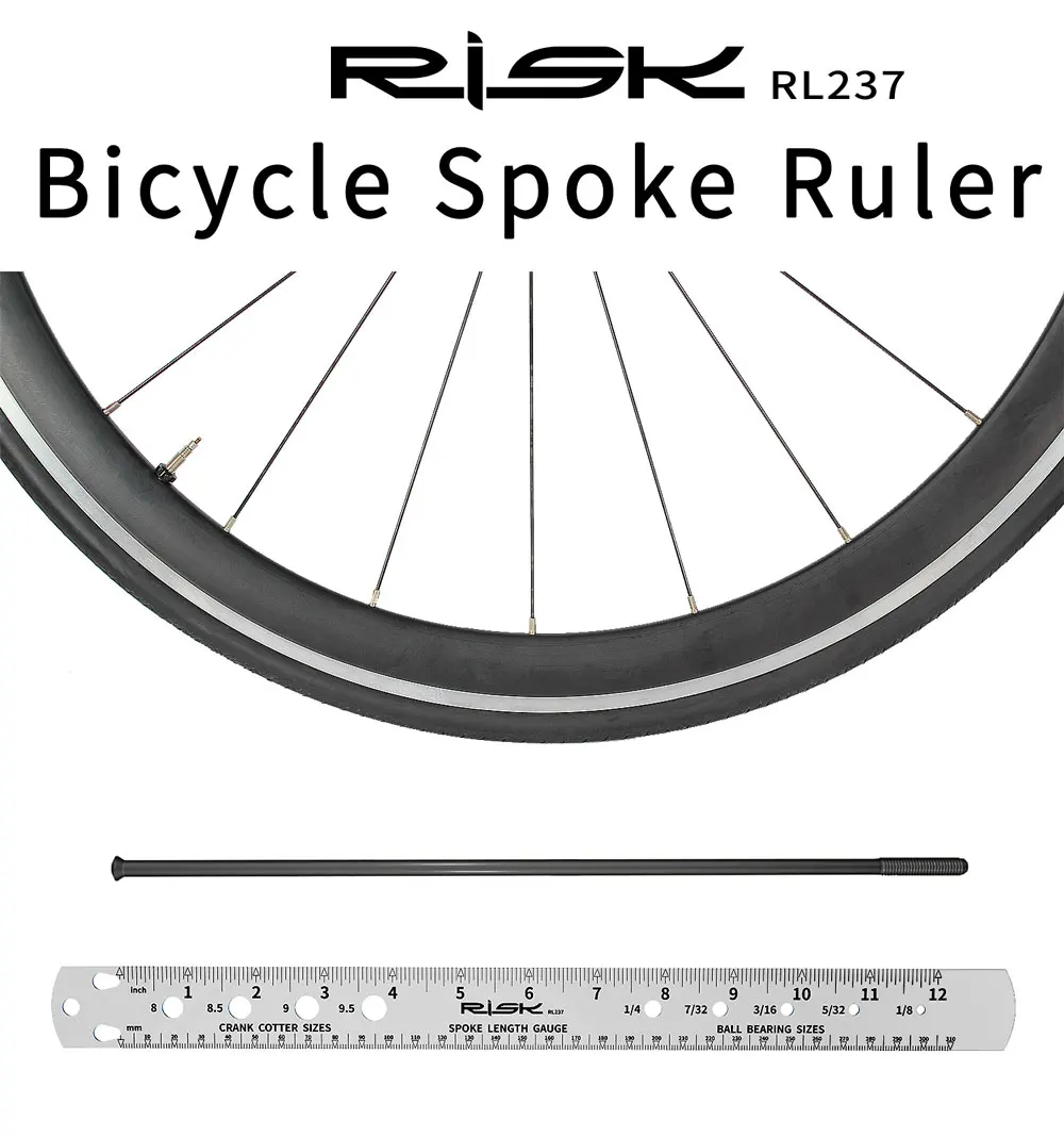 RISK-Bicycle-Spoke-Ruler-Length-Measuring-Ruler-Gauge-Bike-Hub-Axle ...