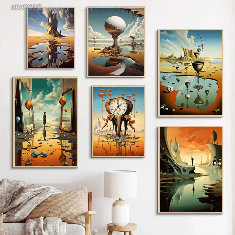 Salvador-Dali-Surrealism-Famous-Painting-Canvas-Print-Posters-Surreal ...
