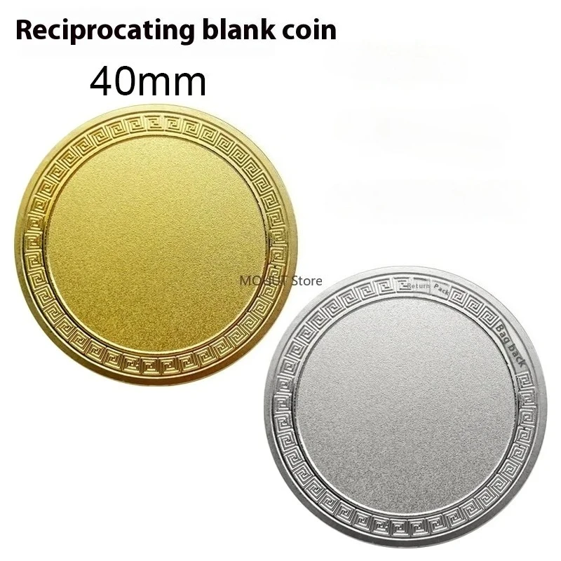 40MM Metal Blank Coin Laser Engraving UV Color Printing DIY Coins Blank ...
