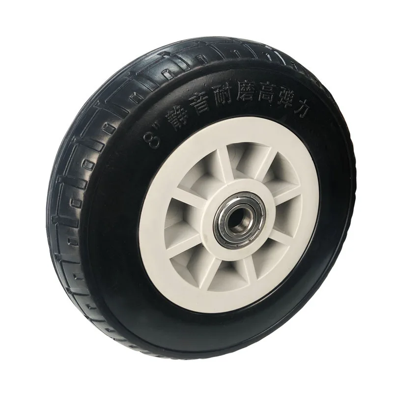 4-5-6-8Inch-Solid-Rubber-Wheel-Silent-Universal-Wheel-Casters-Shock ...