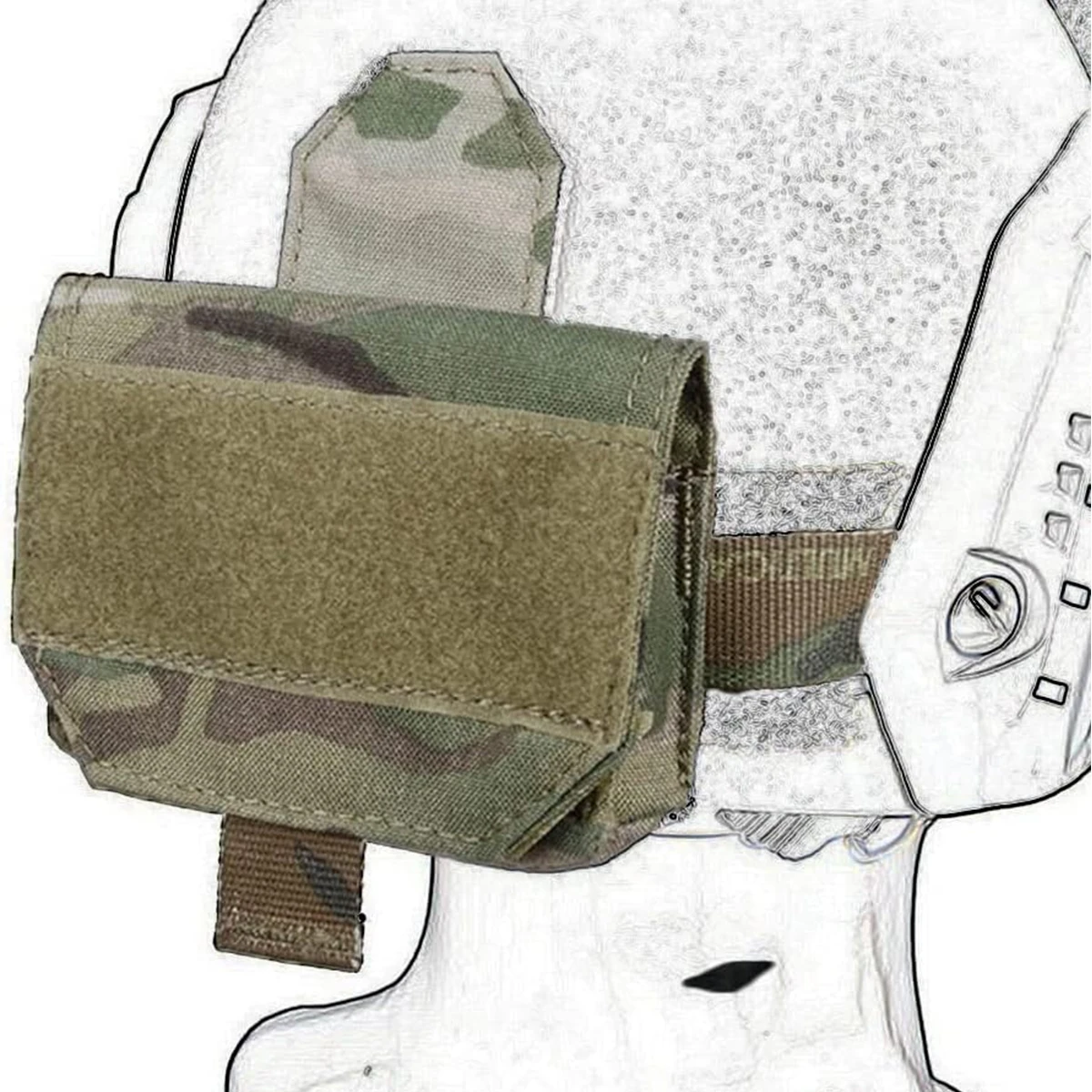 Fast-Helmet-Accessories-Nvg-Counterweight-Pouch-Balancing-Weight-Bag ...