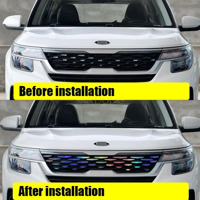 For Kia Seltos Kx3 2019 2021 2022 Grille Exterior Change Color Film ...