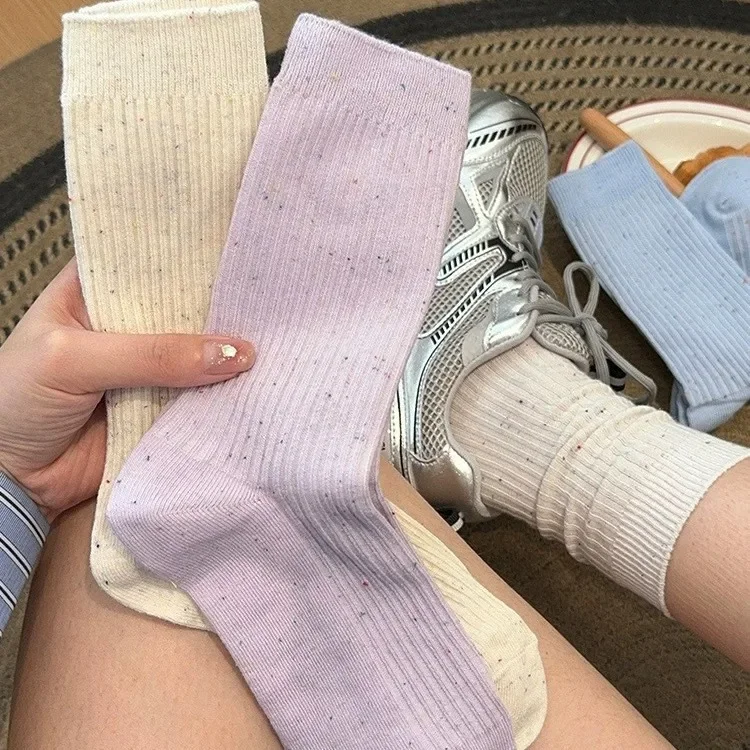 Women-s-Spring-Summer-Mid-Calf-Socks-Cotton-Material-Japanese-Style ...