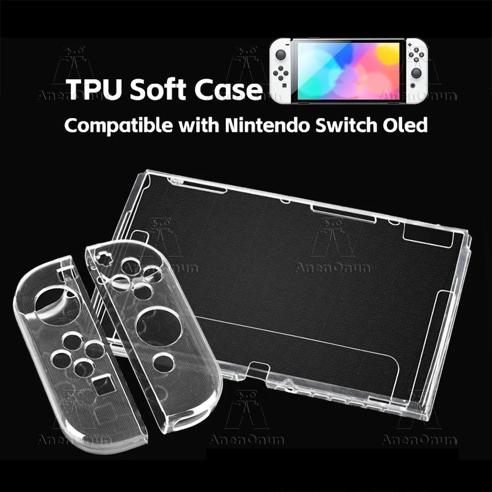 Switch-Oled-Full-Protective-Transparent-Case-Anti-fall-Anti-scratch ...