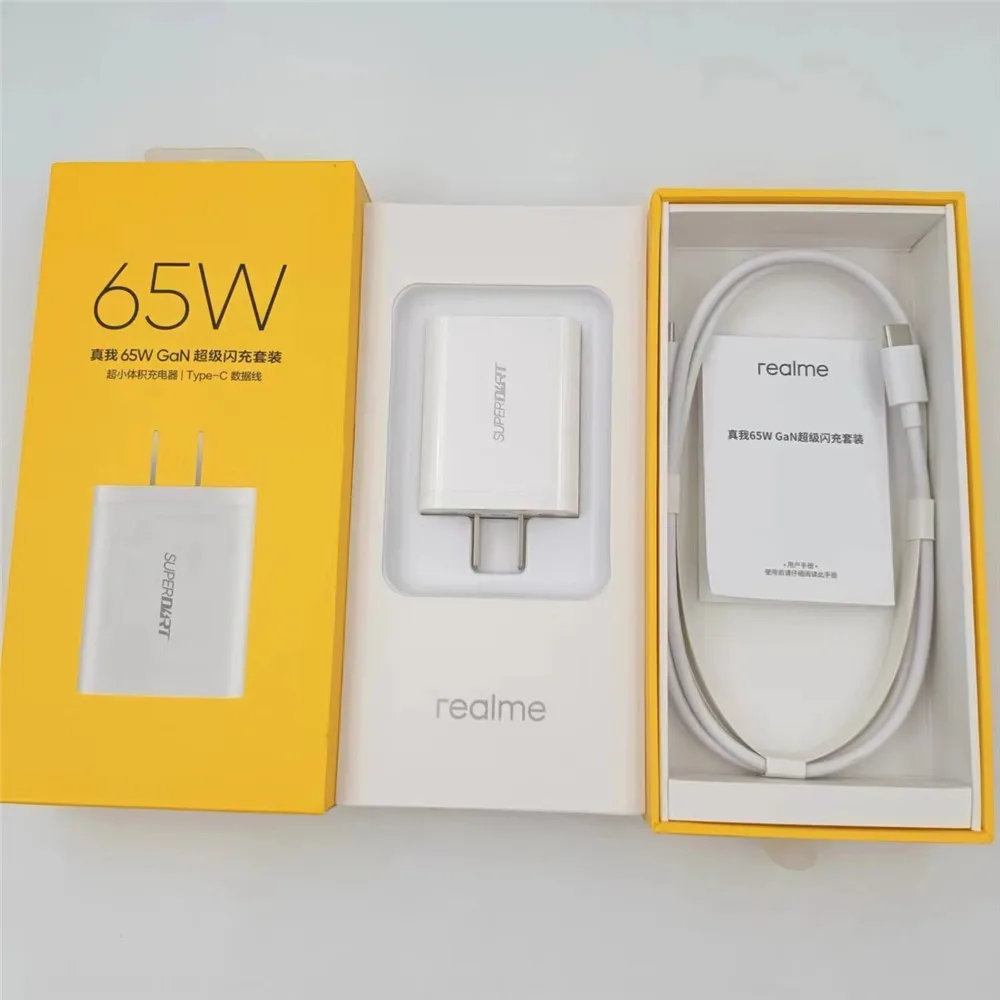 Original-Realme-65W-GaN-Charger-SuperDart-Fast-Charger-Power-Adapter ...