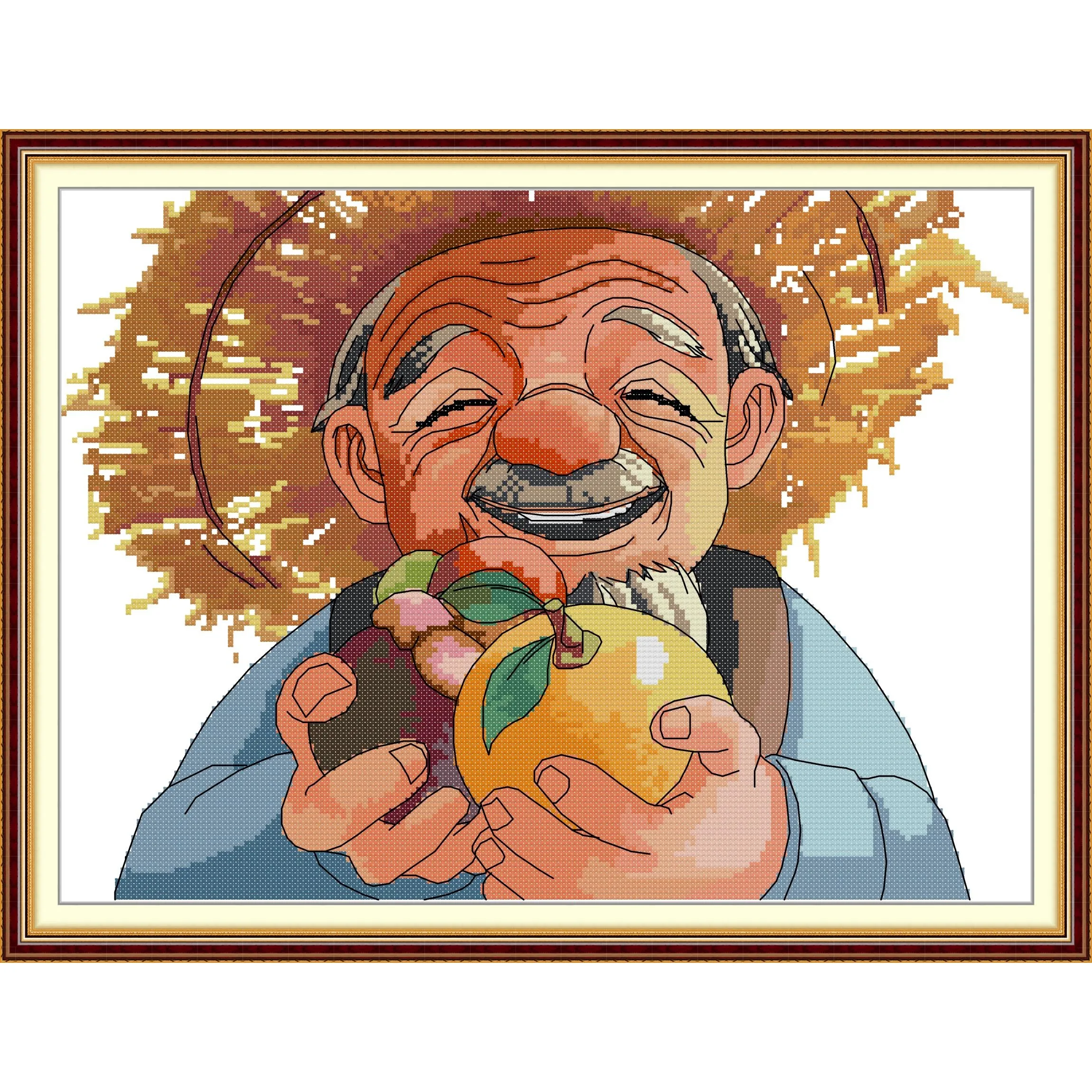 Pity the farmers cross stitch kit aida 14ct 11ct count print canvas ...