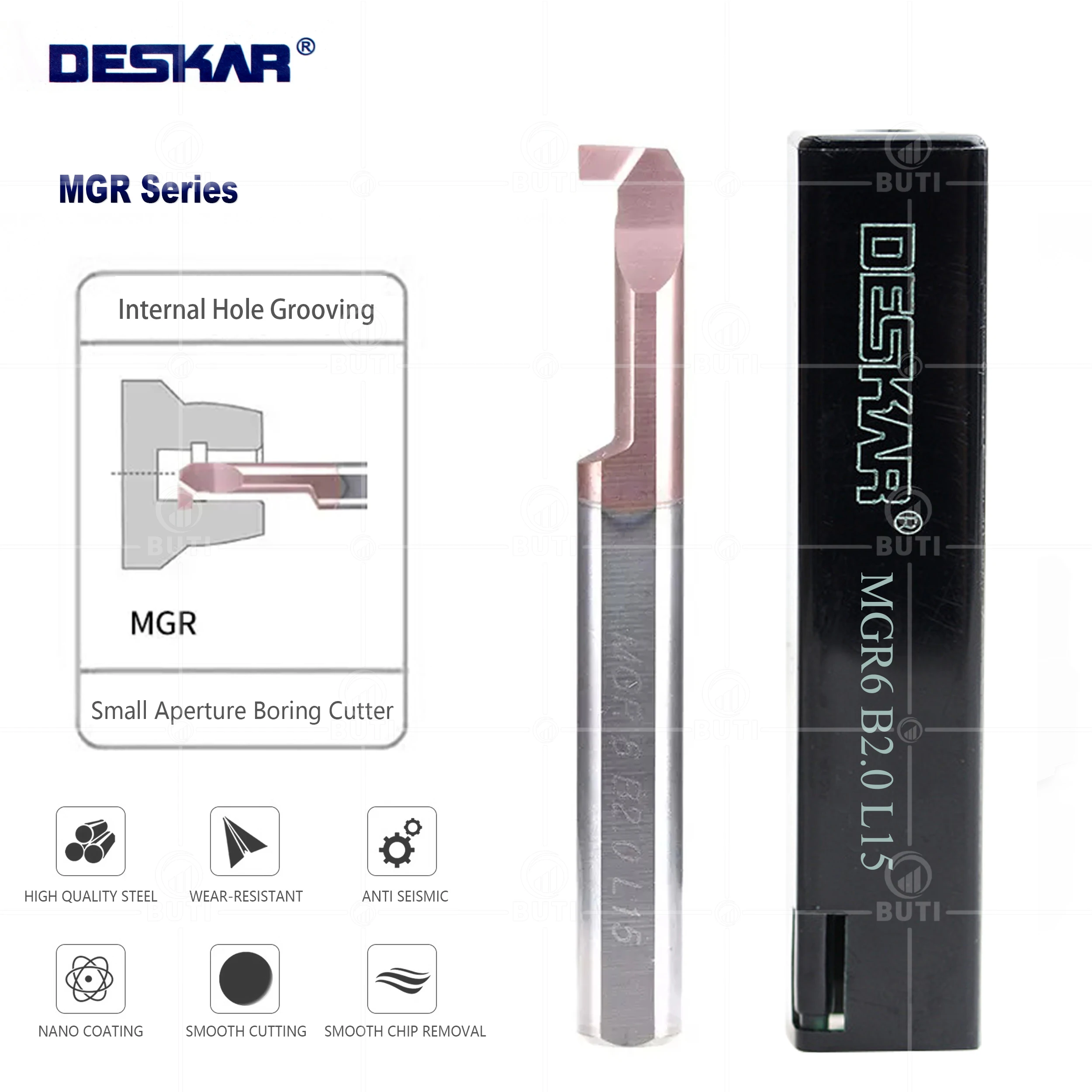 DESKAR-100-Original-MGR-Small-Bore-Boring-Tool-Aseismic-Carbide-Micro ...