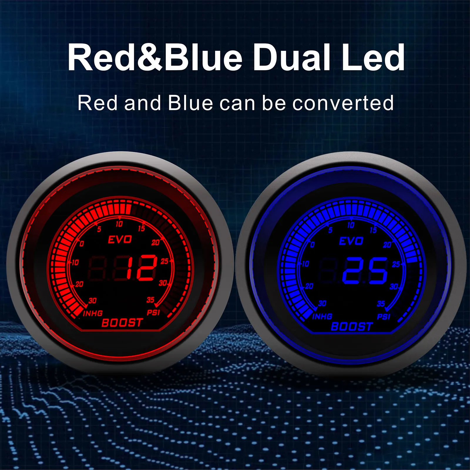 Red-Blue-Dual-Colors-Backlight-Car-Turbo-Boost-Gauge-PSI-2-52mm ...