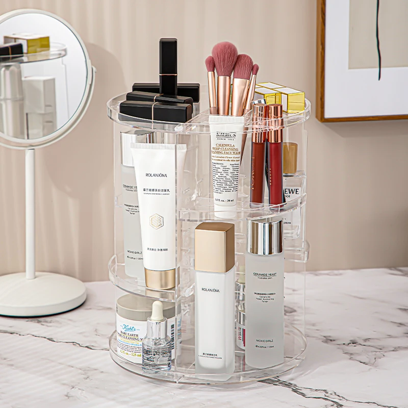 Acrylic-Dressing-Table-Skincare-Products-Store-Rack-Cosmetics-Storage ...