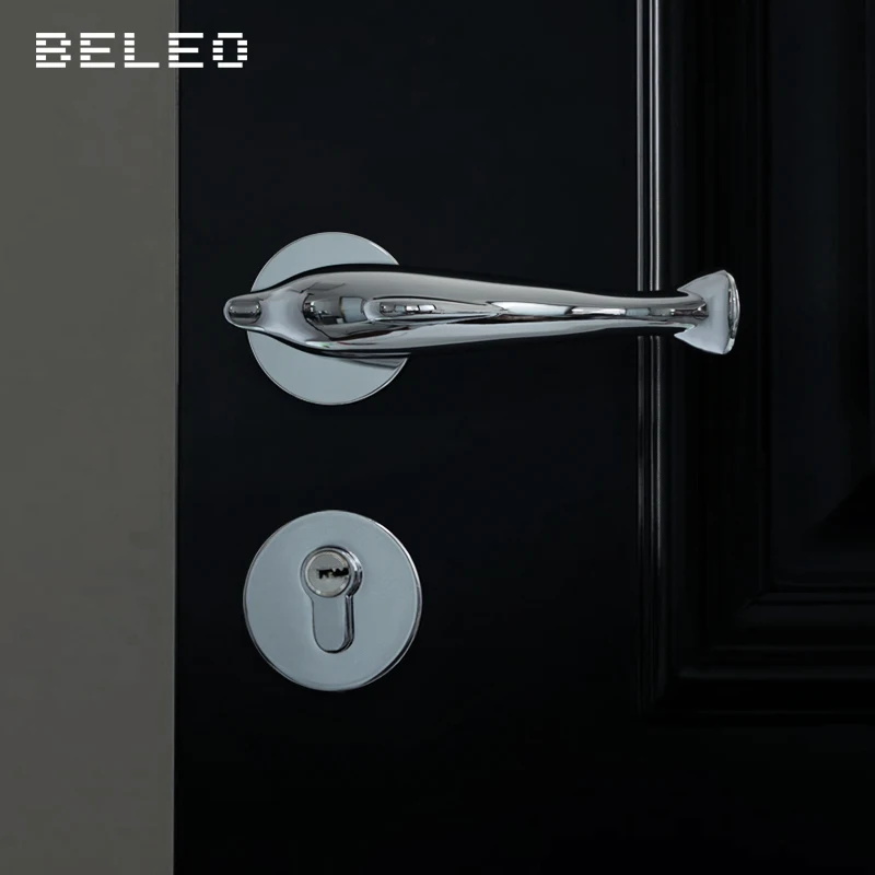 Dolphin-shaped-indoor-door-bedroom-household-room-wooden-door-handle ...