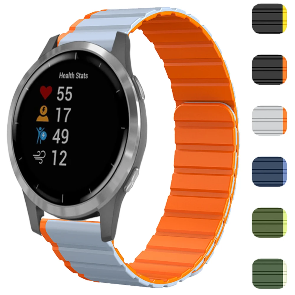 Bracelet-de-montre-magn-tique-pour-Garmin-bracelet-en-silicone ...