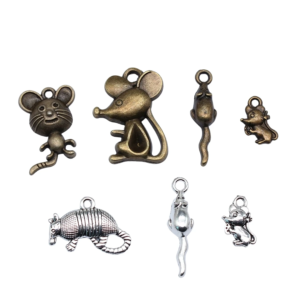 Animal Mouse Charms | Mouse Shaped Charms | Mouse Rat Jewelry | Metal ...