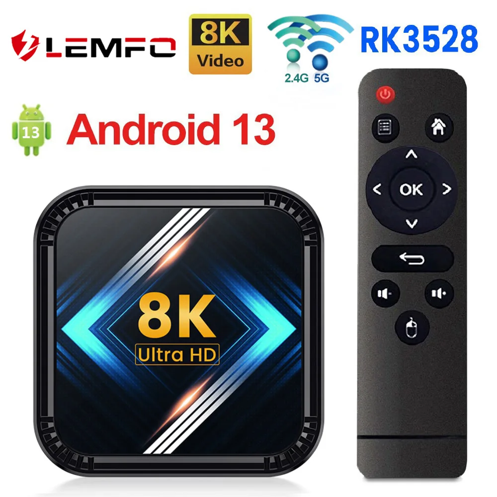 Lemfo-RK3528-Smart-TV-Box-Android-13-Quad-Core-Cortex-A53-Suporte-8K-V ...