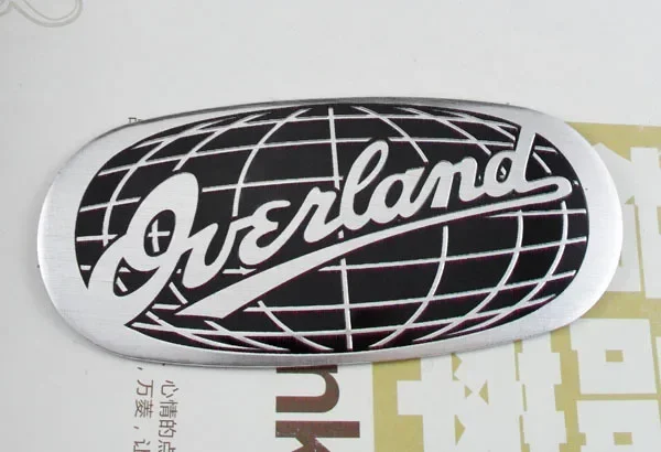 Auto car Aluminum Overland for car styling Emblem Decal Badge Sticker ...