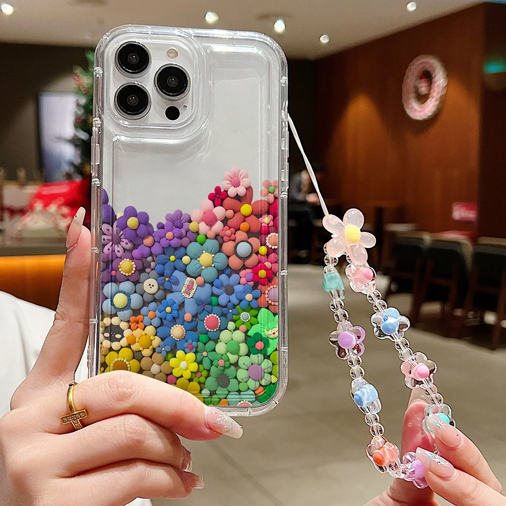 3D-Cute-Sunflower-Wrist-Chain-Phone-Case-For-Samsung-Galaxy-S24-Ultra ...