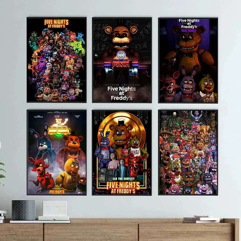 Popular-Freddys-Five-Nights-FNAF-Ultimate-Group-Movie-Canvas-Painting ...