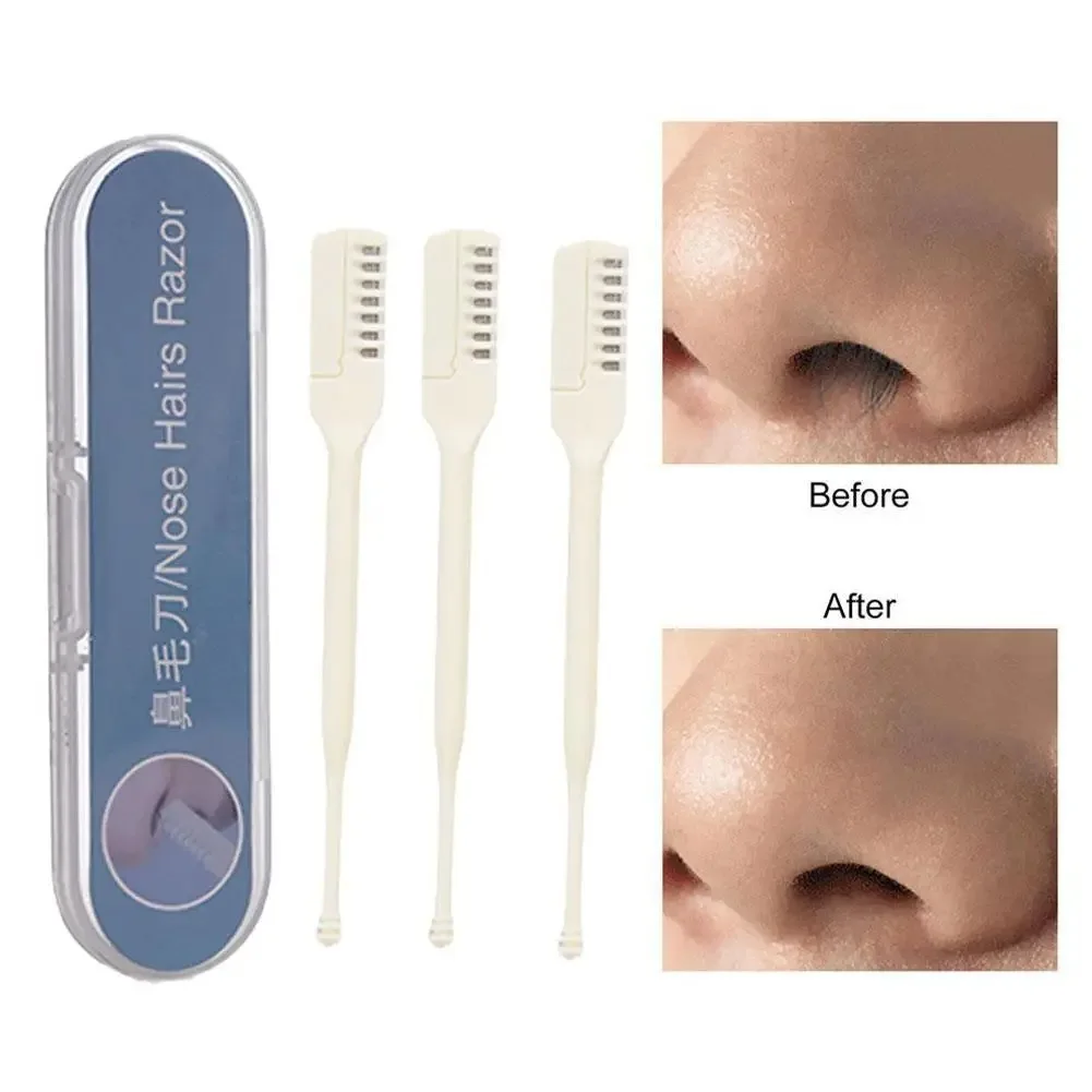 Double-Sided-Nasal-Hair-Cutter-360-Degree-Rotating-Clippers-Nose-Hair ...