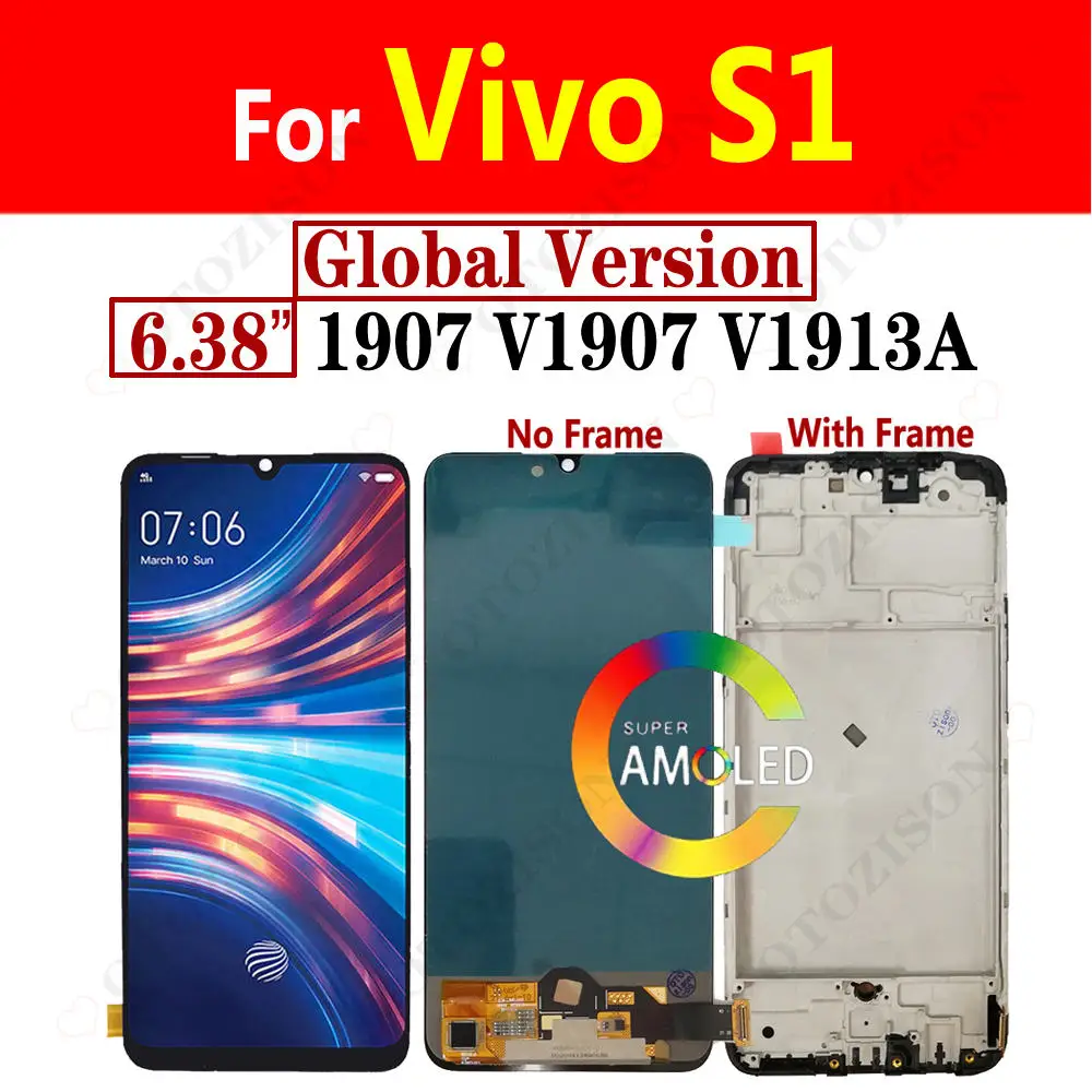 Lcd Super Amoled Vivo S1 Frame | Vivo S1 Display Amoled | Touch Display ...