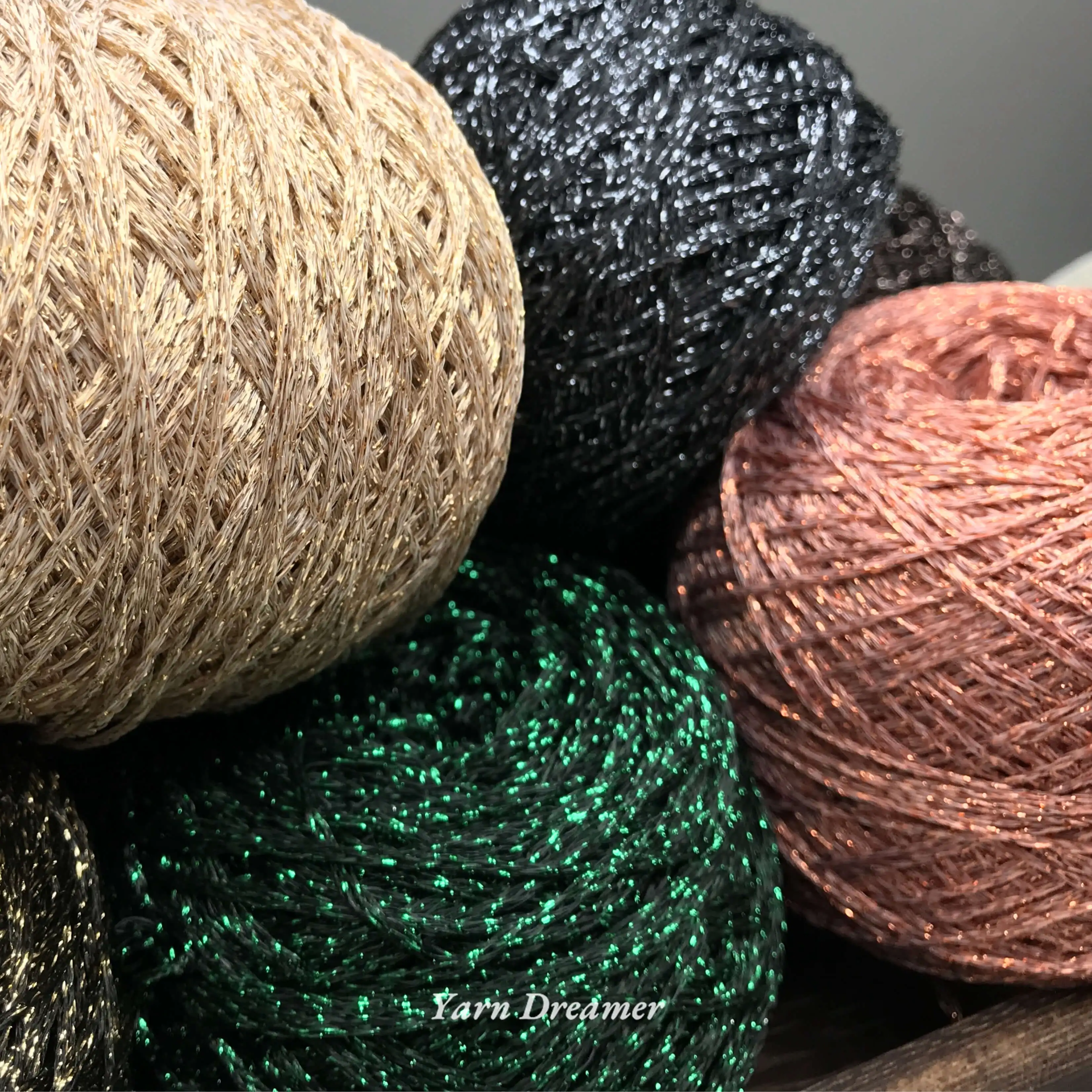 Filato-glitterato-14-colori-200g-filato-all-uncinetto-filato-dorato-per ...