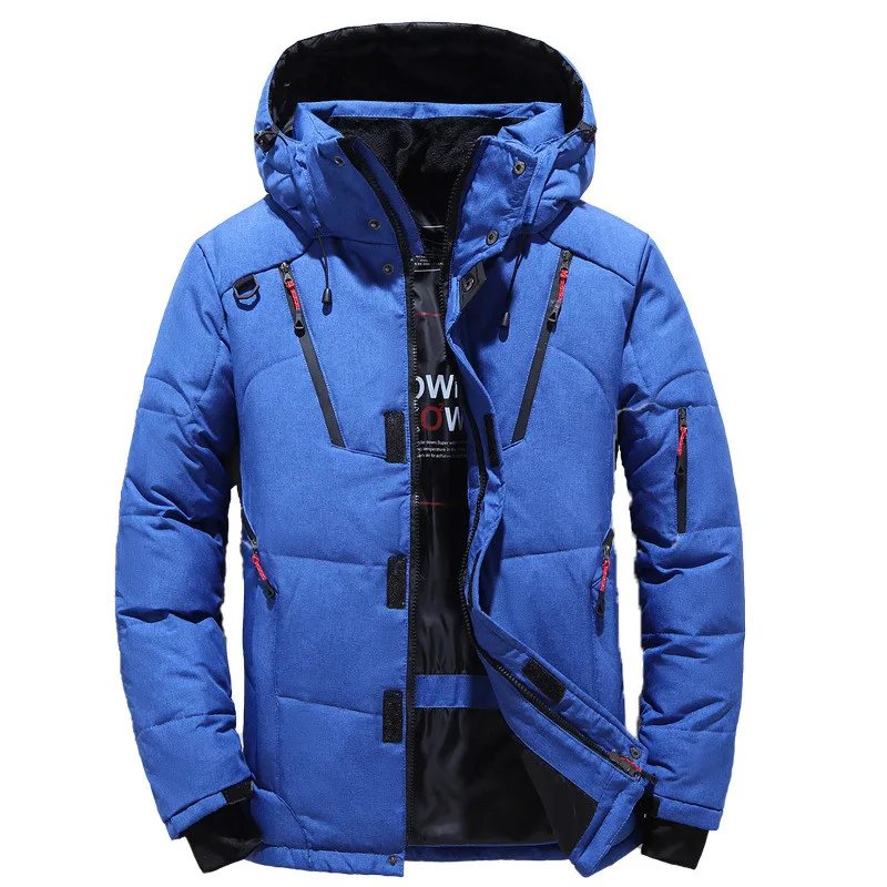 Thick Warm Padded Snow Coat men Oversize Down Jacket Male Winter Parkas ...