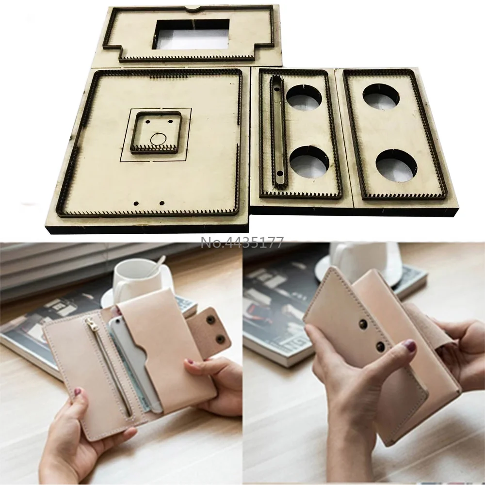 Long-Wallet-Wooden-Die-Cutting-DIY-Handmade-Leather-Dies-Cutter ...