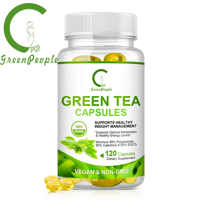GP Greenpeople Herbal Green Tea Extract Capsule 98% Polyphenols Antioxidant Support Supplements ...