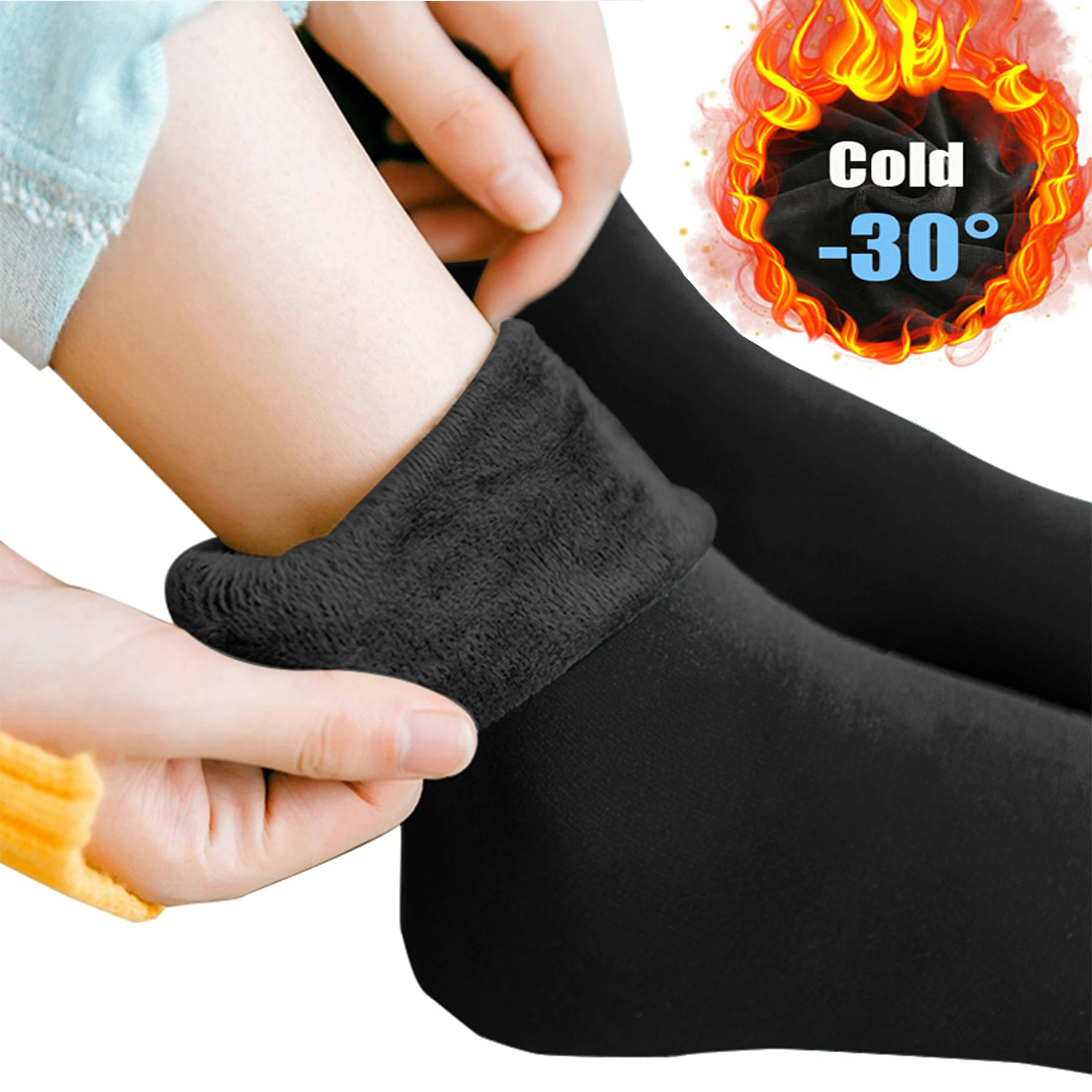 Calcetines térmicos gruesos de terciopelo para mujer, calcetín suave ...