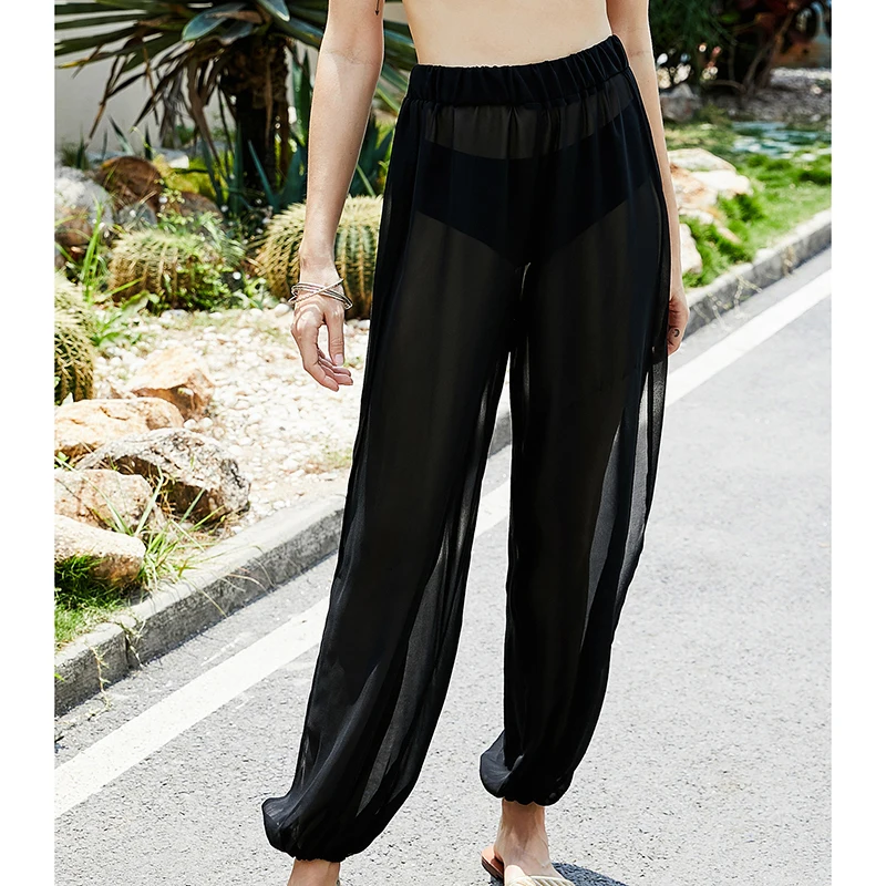 Black Genie Sheer Pants