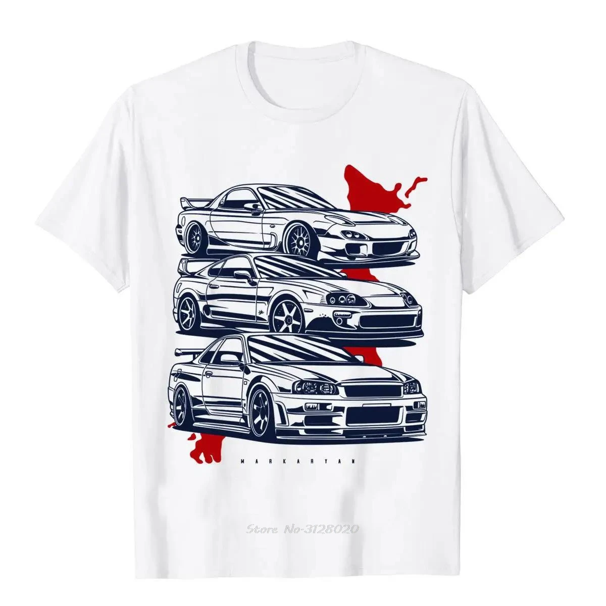 Jdm Crew Rx7 Skyline Gtr Top T-Shirts For Men Moto Biker Tops Manga ...