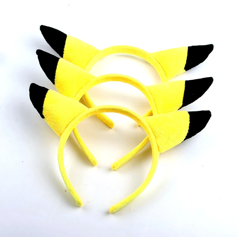 Pokemon Anime Hair Accessories Pikachu Headband Cute Ears Hairband ...