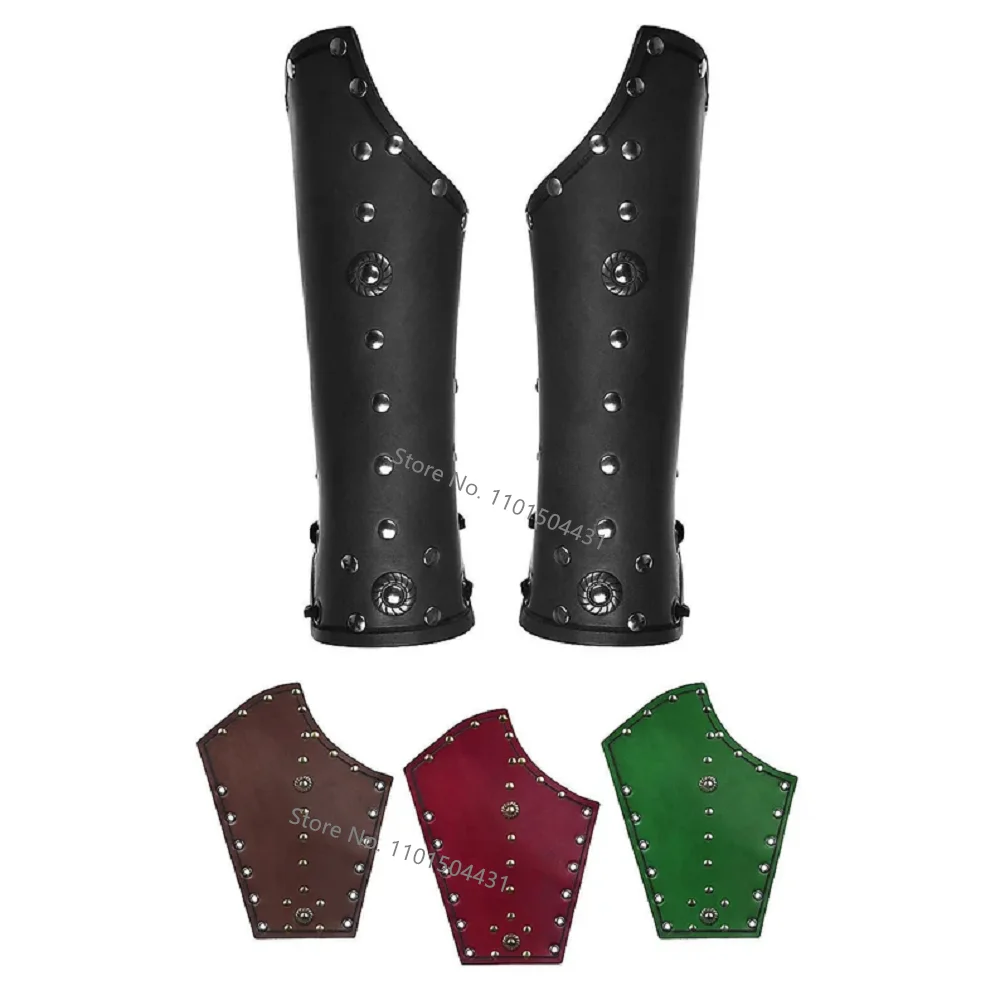 Medieval Renaissance Arm Guard Retro Leather Bracer Gloves Larp Warrior ...