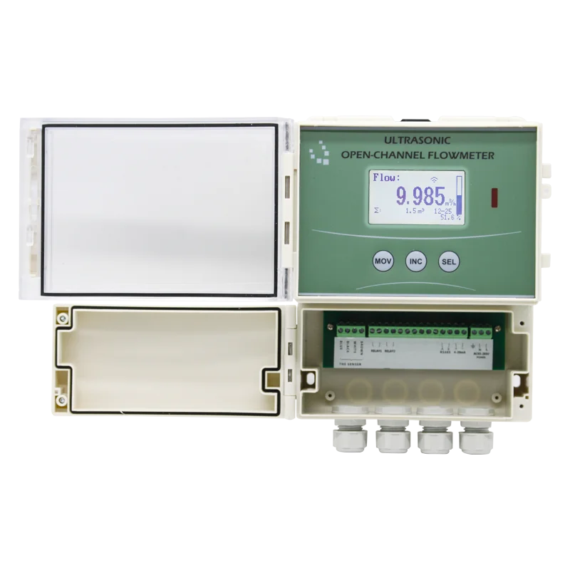 4m measuring range ultrasonic open channel flow meter - buy at the ...