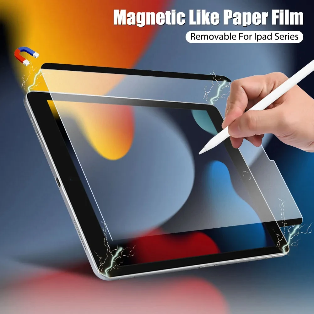 Magnetic-Paper-Like-Screen-Protector-For-Ipad-9-8-7-6-5-9th-Generation ...