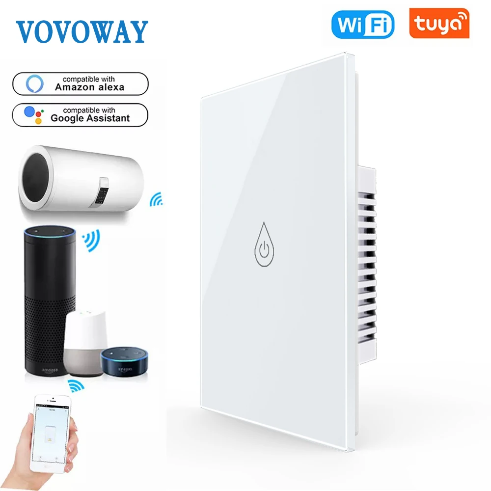 Tuya WiFi Boiler Switch 20A/40A Smart Life Water Heater Remote Voice ...