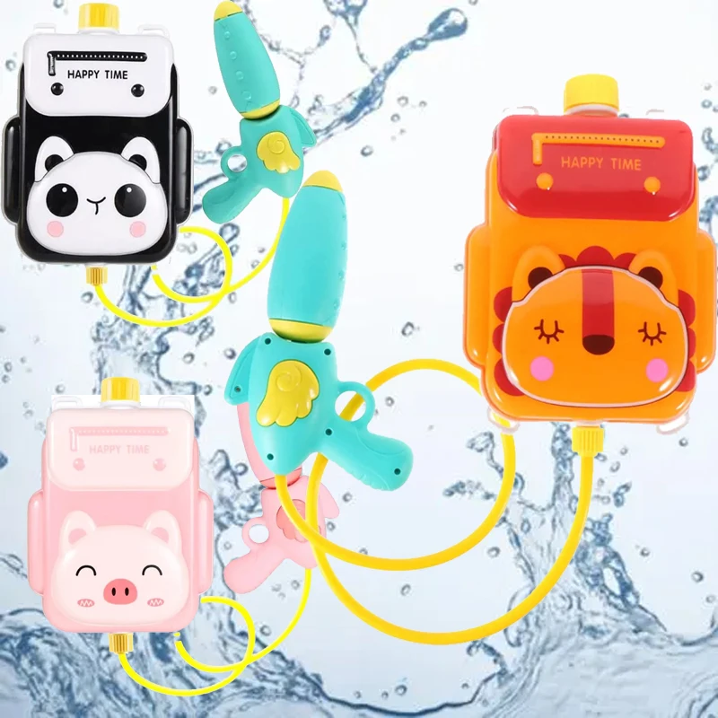 Backpack Water Guns for Kids Water Shooter Cute Cartoon Animals ...